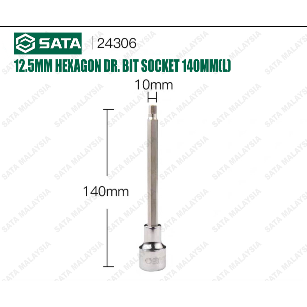 1/4" 3/8" 1/2" SATA Hex Bit Socket Allen Key Socket Impact Hex Bit ...