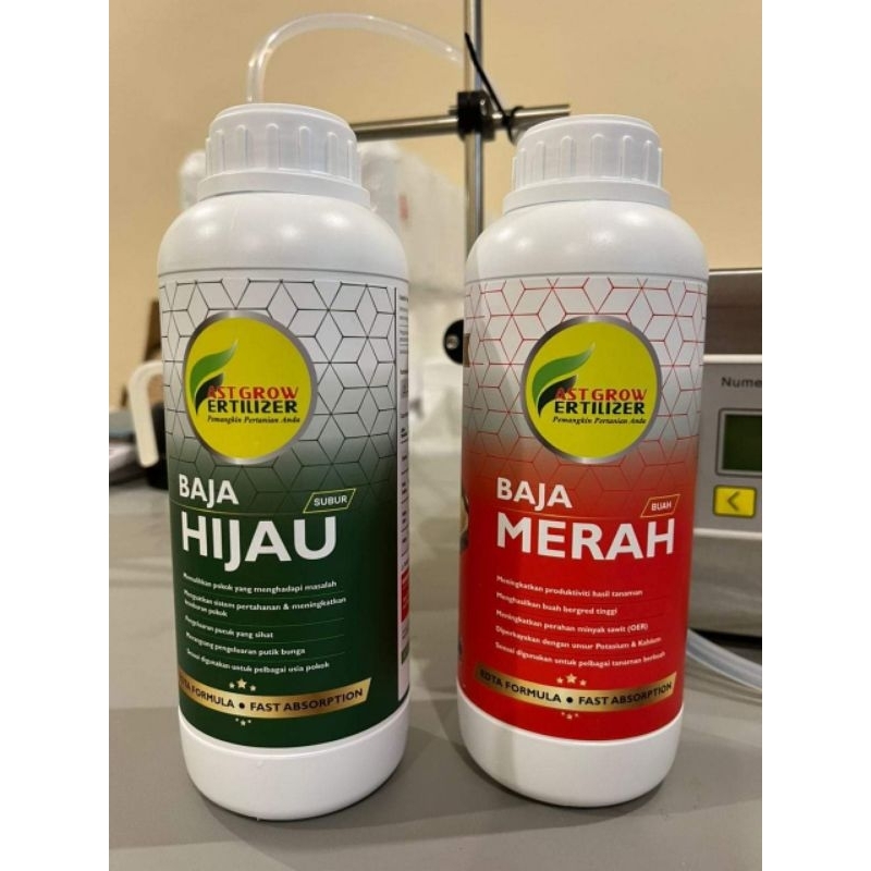 BAJA FASTGROW HIJAU & MERAH (2 BOTOL: 1Liter/botol) | Shopee Malaysia