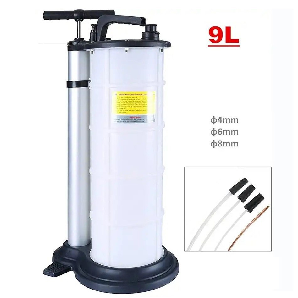 7L 9L Oil Extractor Pump Tool Manual & Pneumatic Oil Pump Suction Vacuum Oil Petrol Fluid ...