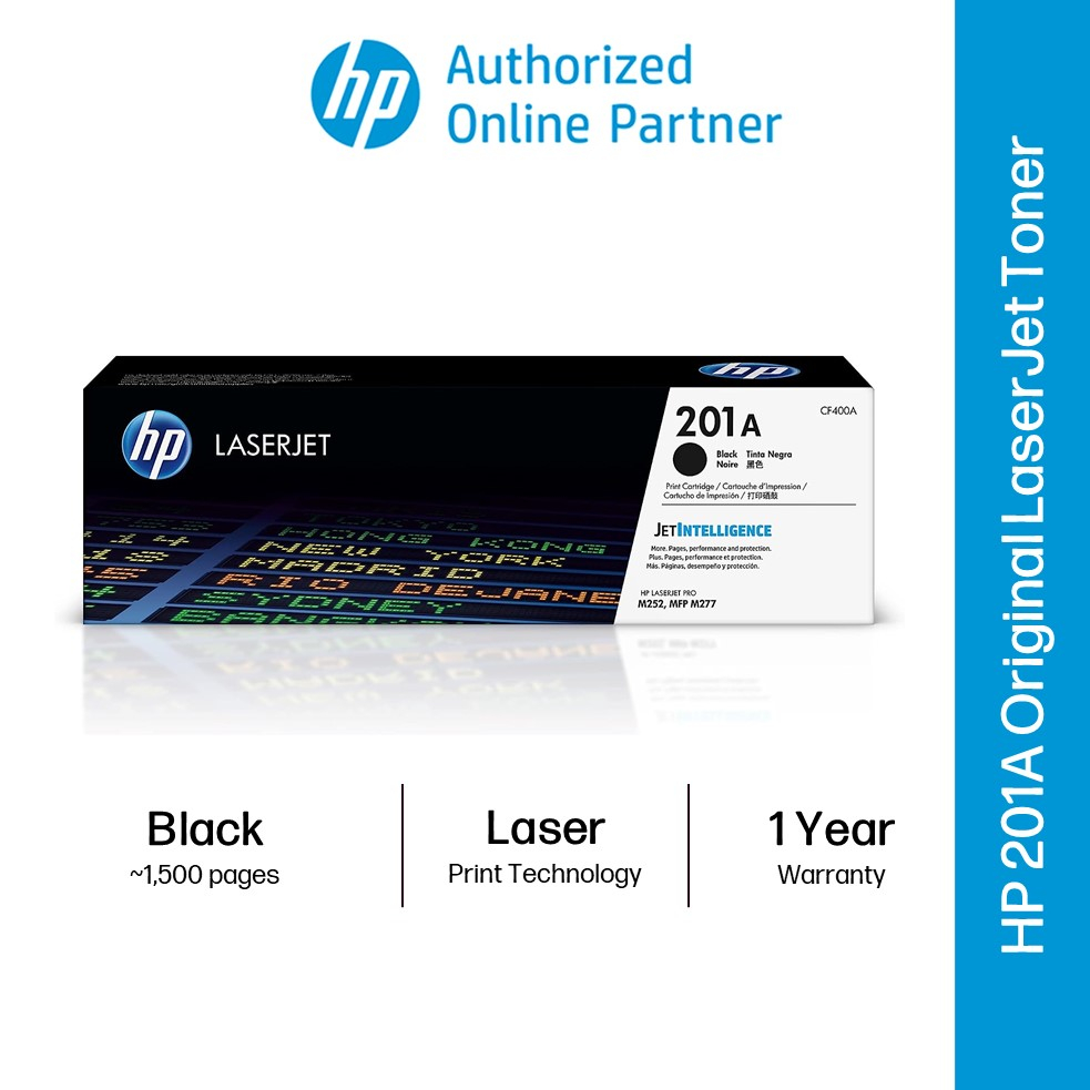 HP 201A Black/Cyan/Yellow/Magenta Original LaserJet Toner Cartridge ...
