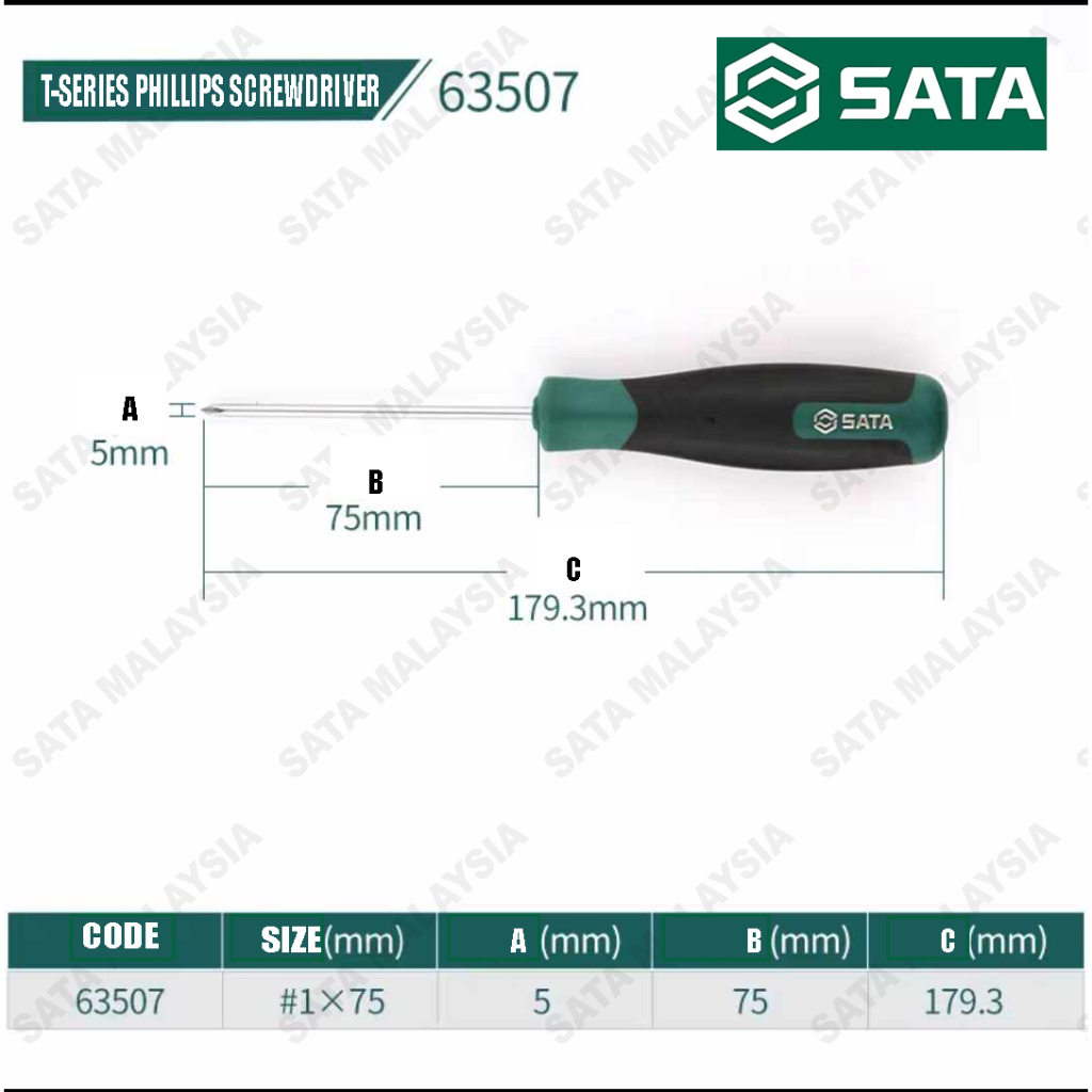 SATA T-Series Screwdriver Philips Screwdriver Slotted Screwdriver/Cross ...