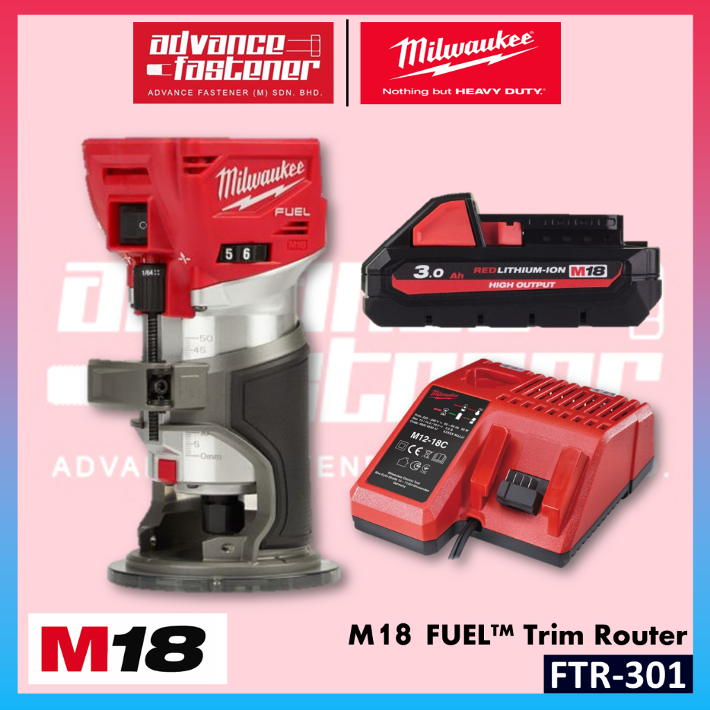 Milwaukee FTR-0 FTR-301 M18 FUEL™ Trim Router | Shopee Malaysia