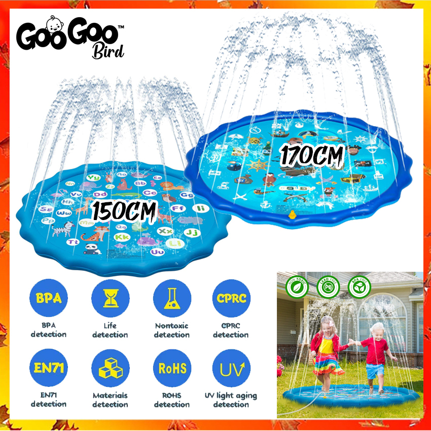 GOOGOOBIRD 3 Sizes Sprinkle Fountain Pad Sprinkler for Indoor Outdoor ...