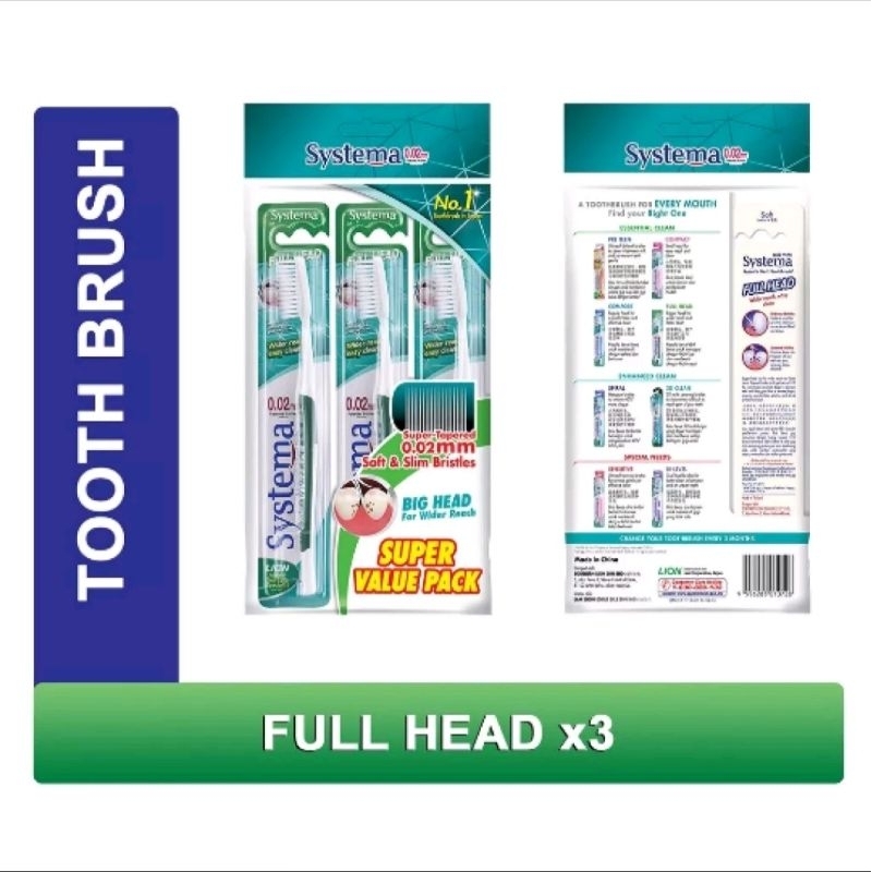 SYSTEMA Super Value Pack Full Head 3's | Shopee Malaysia