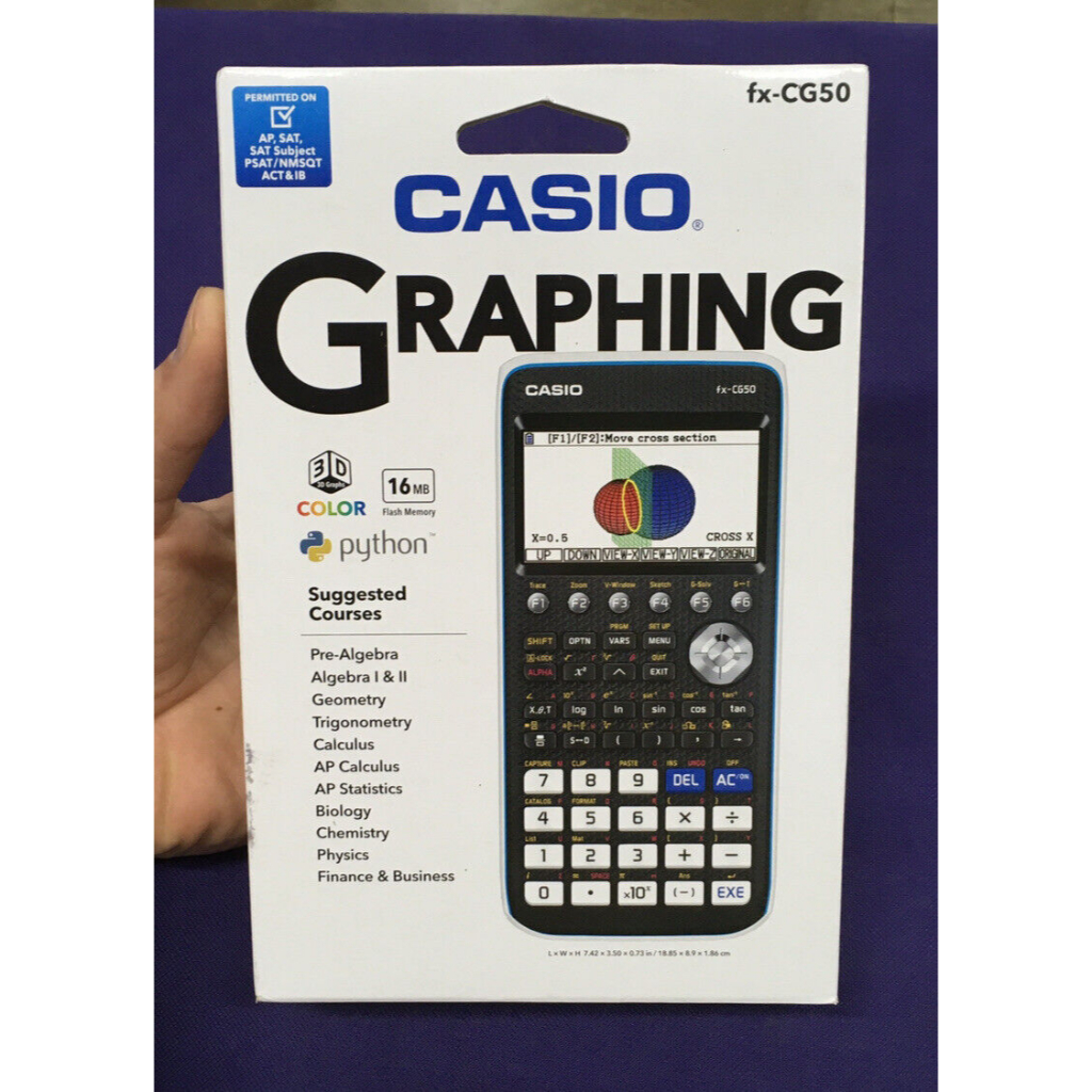 LOCAL STOCK 10% OFF Casio Prizm FX-CG50 Color Graphing Calculator original Approved for AP, SAT ...