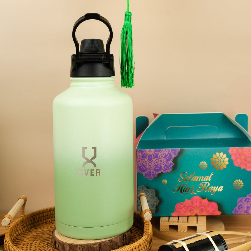 OVER 1.8L Oversized Flask Leak-Proof Double Wall Stainless Steel Vacuum ...