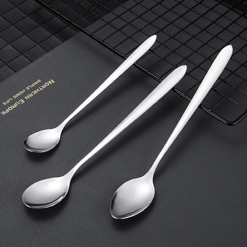 410 Stainless Steel Korean Tea Spoon Sudu Teh Panjang Kurus | Shopee ...