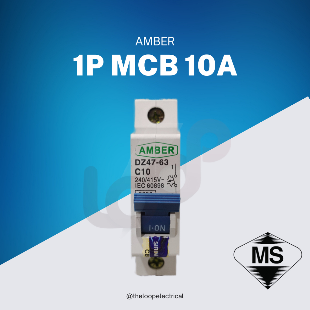 [CLEARANCE STOCK] SIRIM APPROVED AMBER 1P MCB 10A MINIATURE CIRCUIT ...