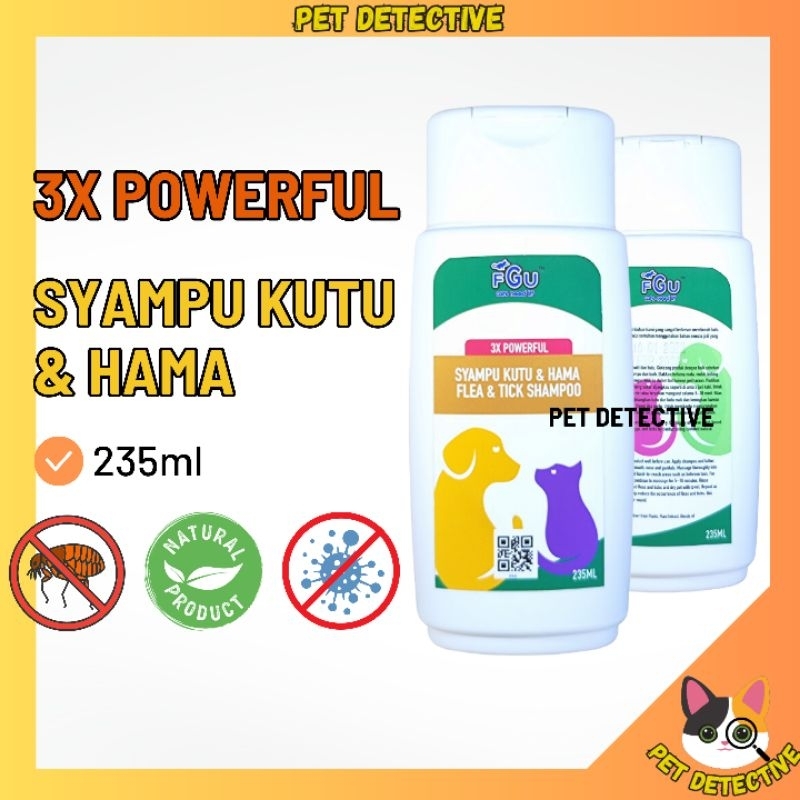 Syampu kutu dan hama shampu kucing Flea and tick shampoo 3x powerful FGU 235ml | Shopee Malaysia