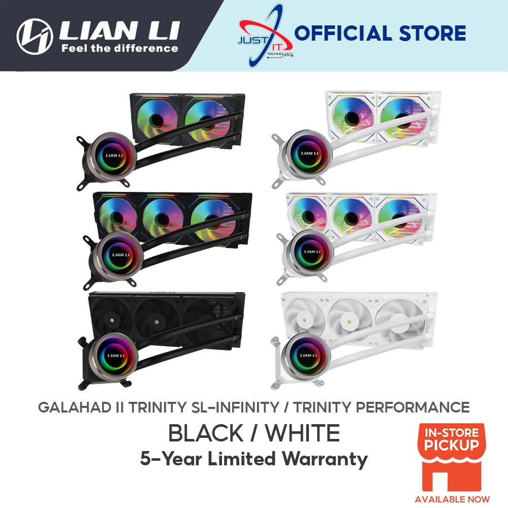 LIAN LI GALAHAD II TRINITY SL-INFINITY / TRINITY PERFORMANCE (240mm / 360mm) AIO Liquid Cooler ...
