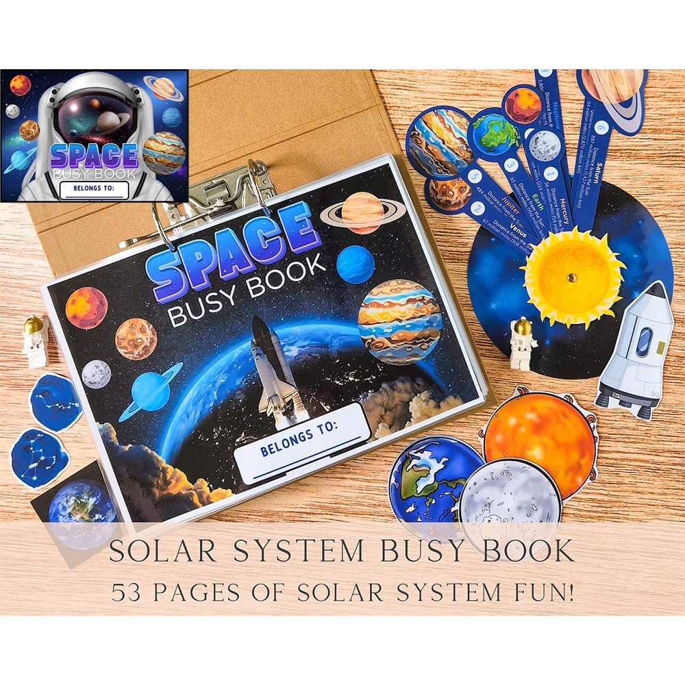 PDF] Space Busy Quiet Book Learning Kids Printable Montessori Toddler ...