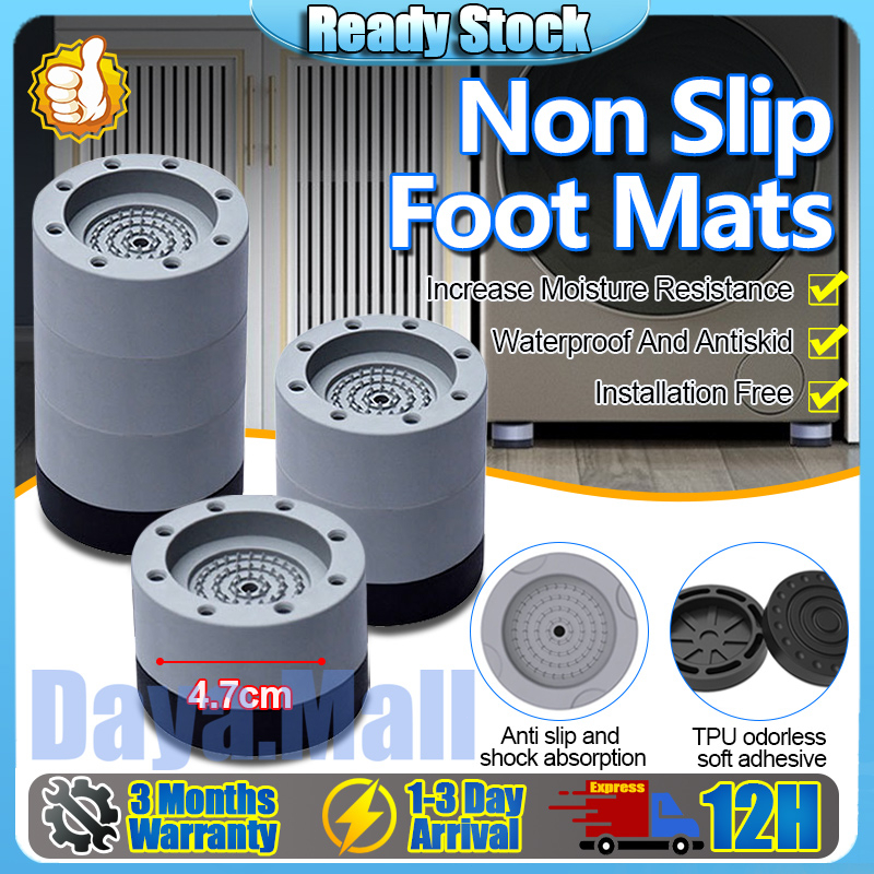 4PCS Washing Machine Mat Pad Pelapik Kaki Mesin Basuh Stand Anti ...