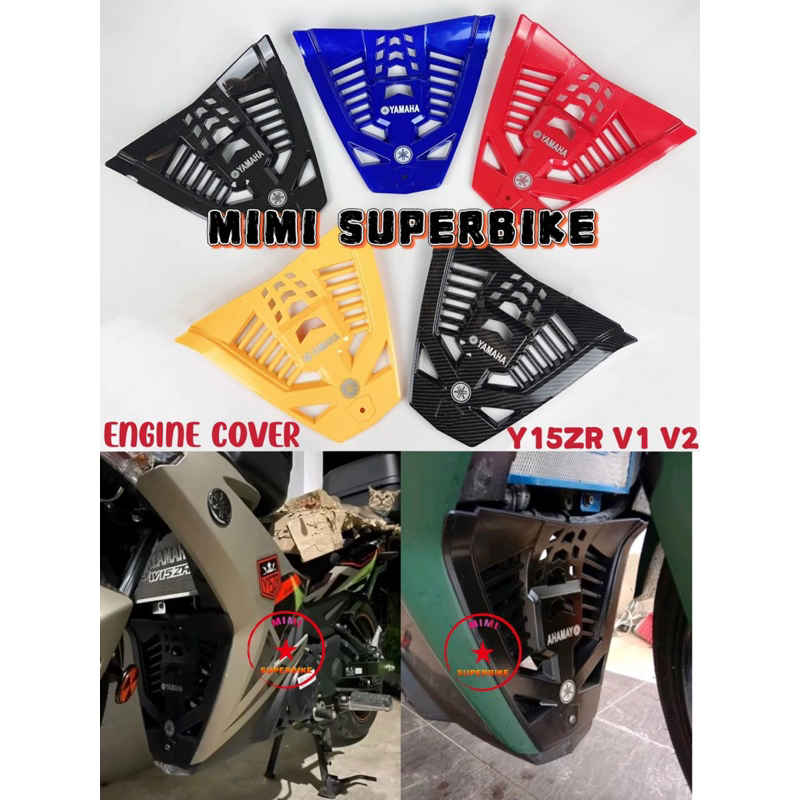 YAMAHA Y15ZR Y15 V1 V2 ENGINE COVER PVC PLASTIC YSUKU Y15Z BLACK BLUE RED YELLOW CARBON BODY SET ...