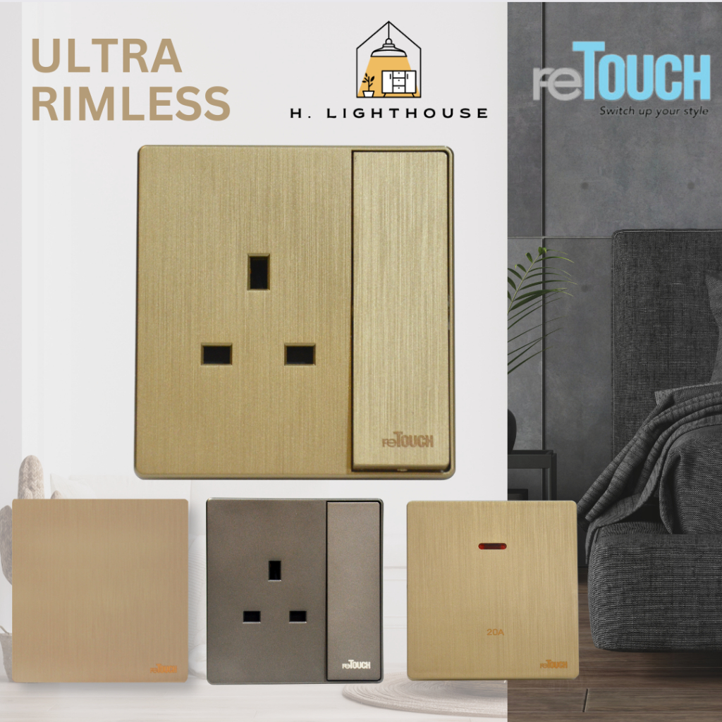 🔥HOT SELLING🔥 RETOUCH Ultra Rimless Socket and Wall Switch Slim Modern ...