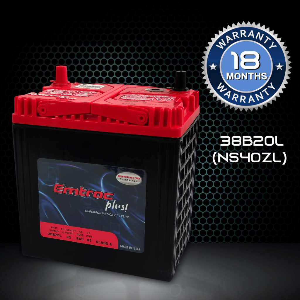 EMTRAC PLUS 38B20L (NS40ZL) CAR BATTERY | Shopee Malaysia