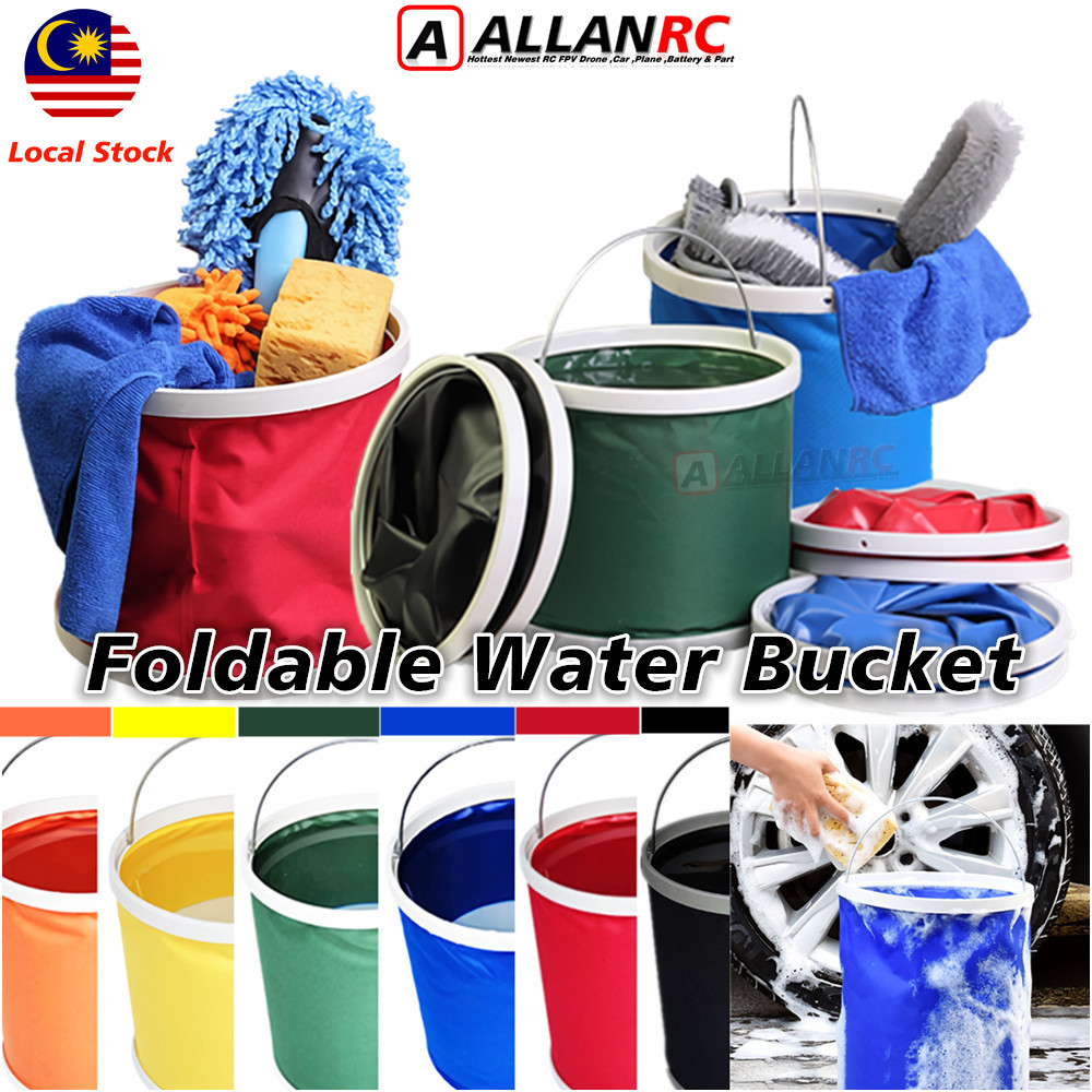 11L 13L Foldable Car Wash Water Bucket Cuci Kereta Tong Multipurpose ...
