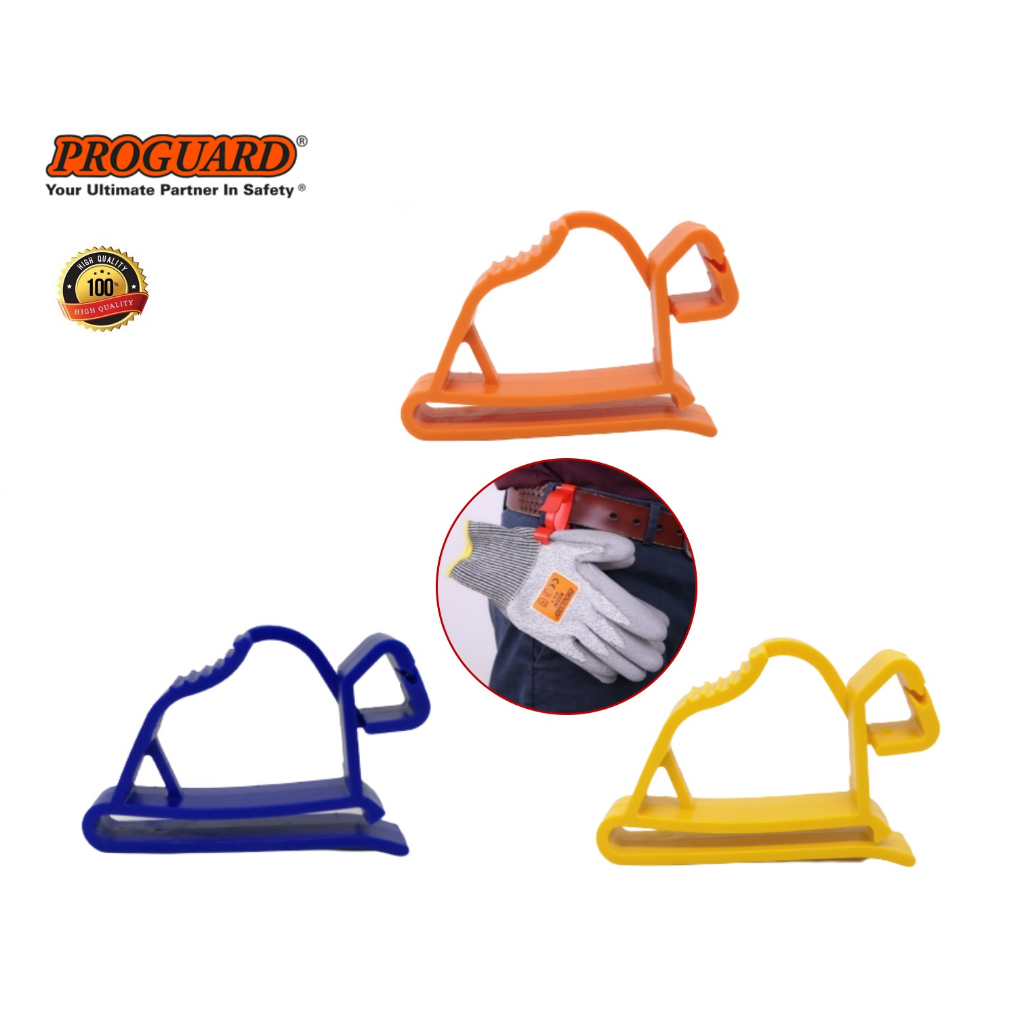 ( 2 Pieces/Pack ) Worker Safety Belt Glove Grabber Plastic Clips Holder ...