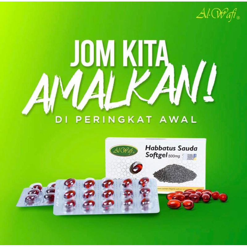 AL WAFI HABBATUS SAUDA 500MG SOFTGEL (EXPIRY JAN 2024) | Shopee Malaysia