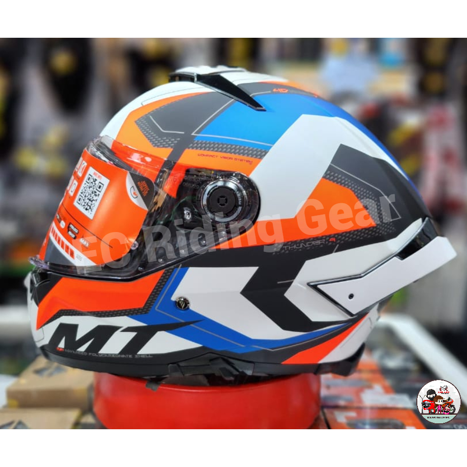 MT FULL FACE HELMET FF118SV THUNDER 4 SV WITH DOUBLE VISOR | Shopee ...