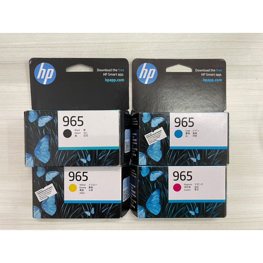 HP 965 (BLACK/ CYAN/ MAGENTA/ YELLOW) ORIGINAL INK CARTRIDGE | Shopee ...