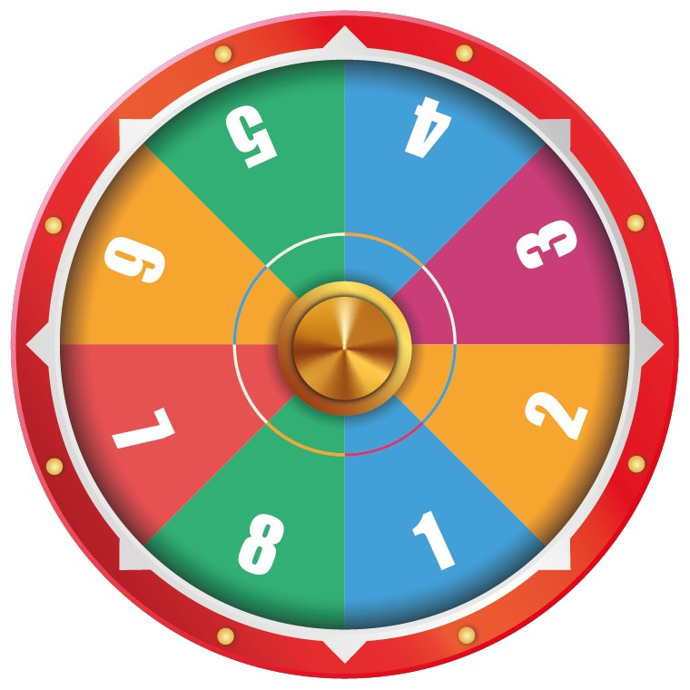 Fortune Wheel/ Lucky Draw Stand/ Gift Spin & Win/ Roda Impian with ...