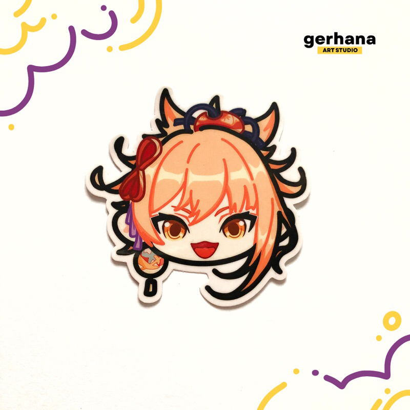 Genshin Impact Chibi Stickers | Aether Kokomi Heizhou Hutao Ganyu ...