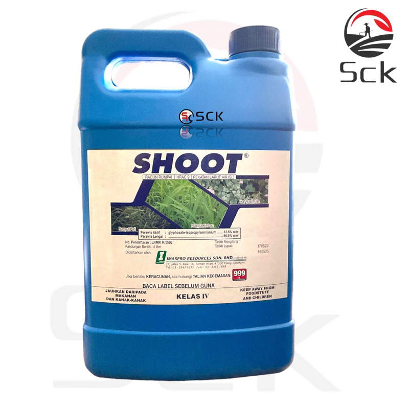 SHOOT 4LITER/Herbicide/Racun Rumput Lalang/sama dengan Ken star plus ...