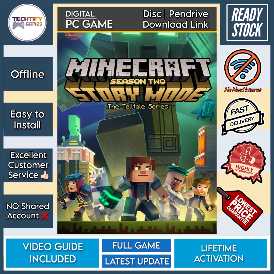[PC Game] Minecraft Story Mode Complete Season 2 - Offline [Disc | Pendrive | Download Link ...