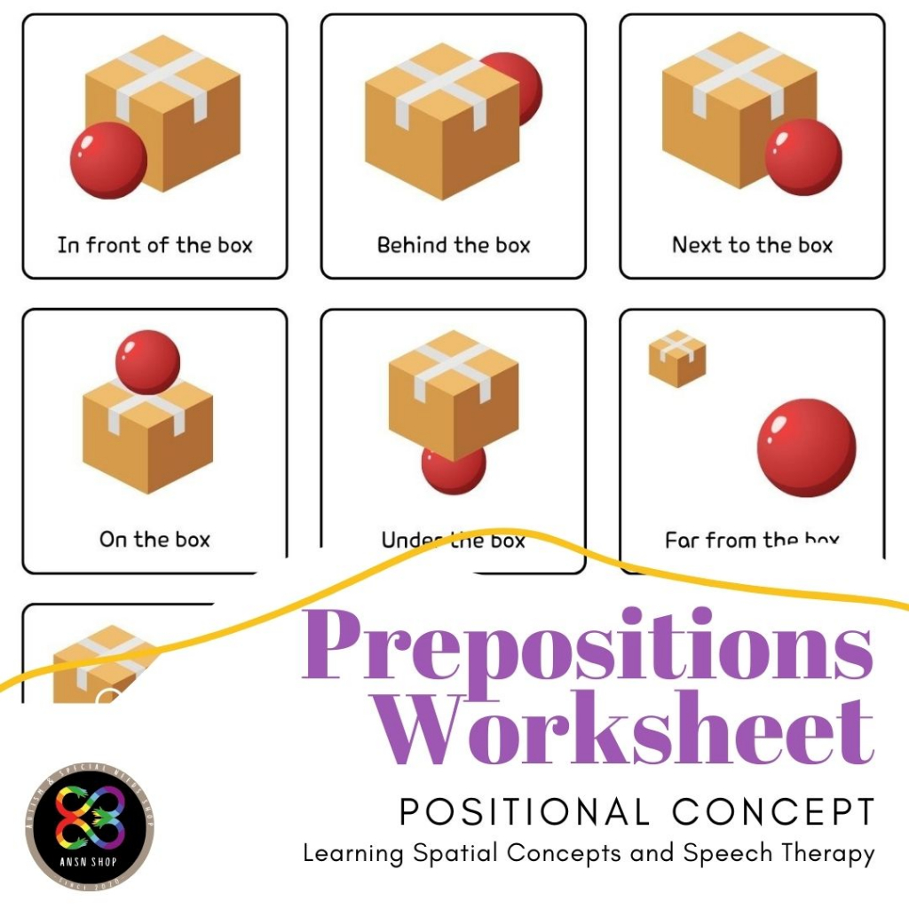 Prepositions Worksheet (SOFT COPY) / Positional Concept / Speech ...