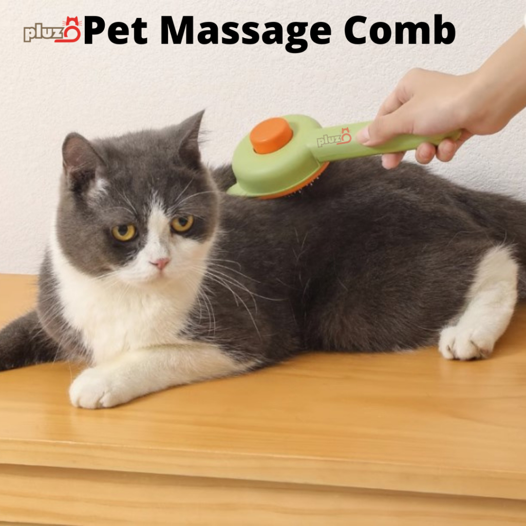 Pet Comb Fur Removal Cat Comb Dog Comb Grooming Hair Sikat Kucing Brush ...
