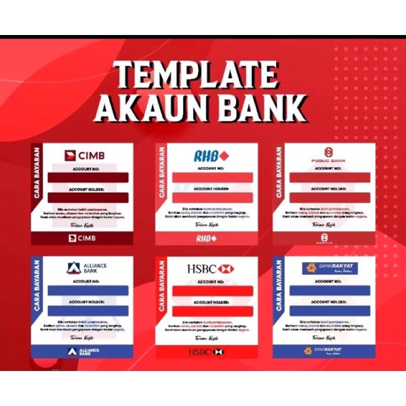 🔥 Template Akaun Bank untuk Peniaga Business Owner Usahawan (JPG/ PDF ... 🔥 Template Akaun Bank untuk Peniaga Business Owner Usahawan (JPG/ PDF ...