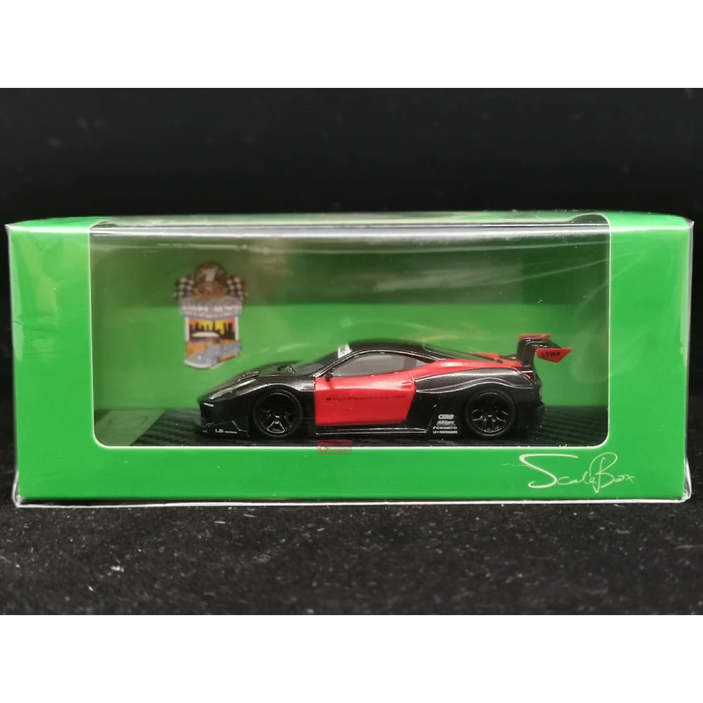 SCALEBOX 1/64 Silhouette Works 458 GT BLACK CARBON RED | Shopee Malaysia
