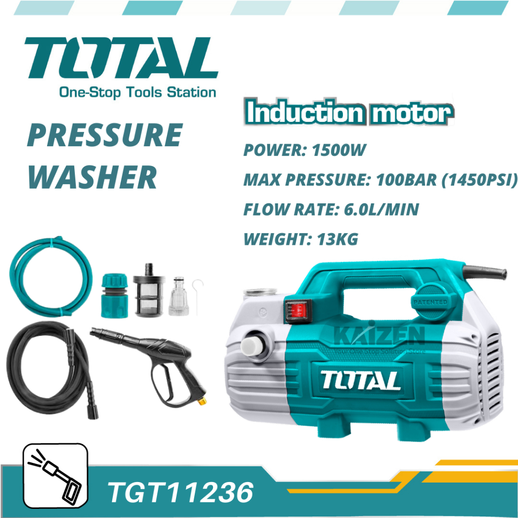 Total high pressure washer 1500w store