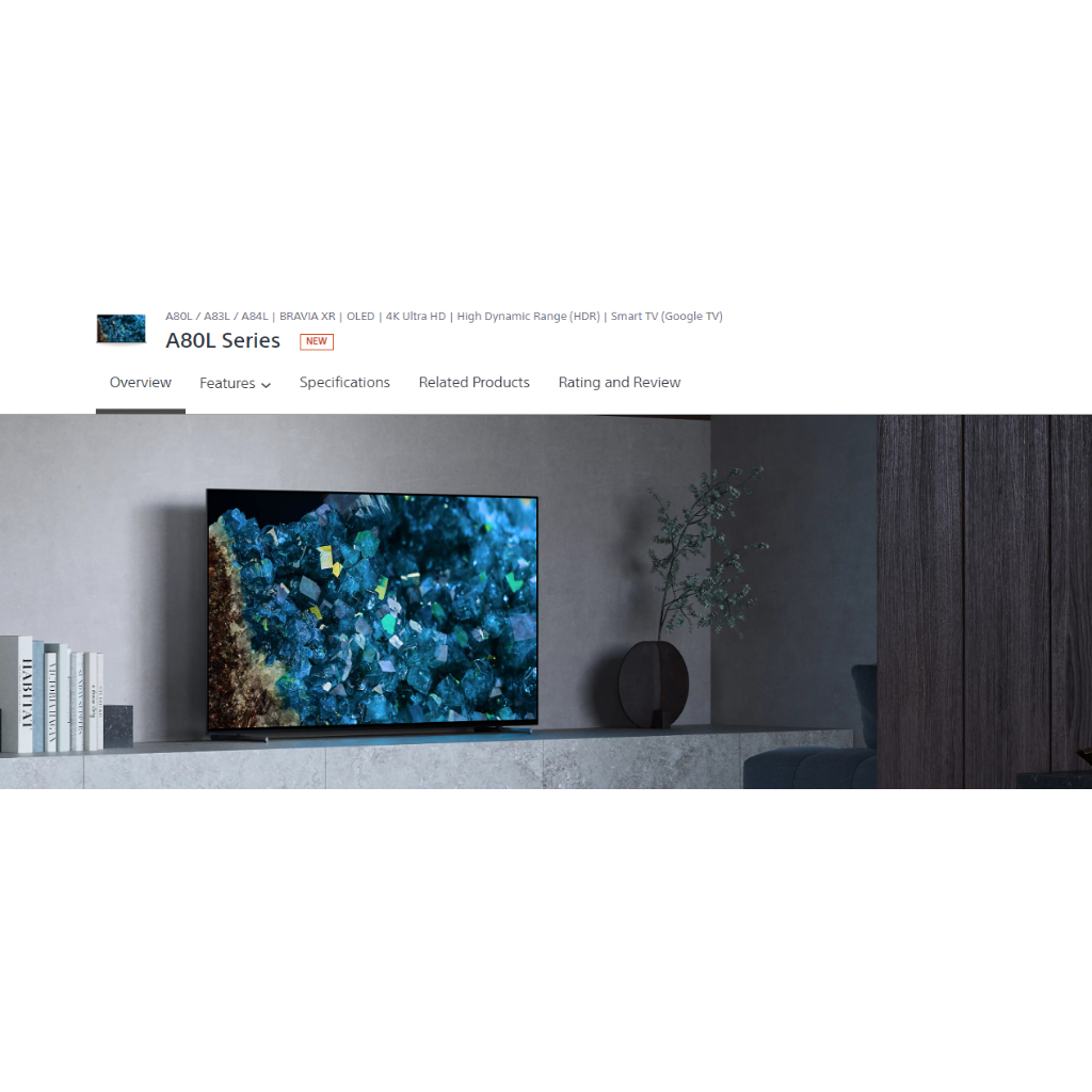 NEW 2023 SONY A80L BRAVIA XR OLED 4K Ultra HD | High Dynamic Range (HDR ...