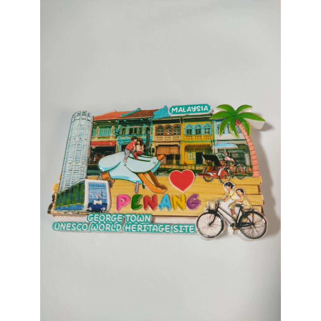 FRIDGE MAGNET HERITAGE PENANG MAGNET PETI SEJUK PULAU PINANG HADIAH ...