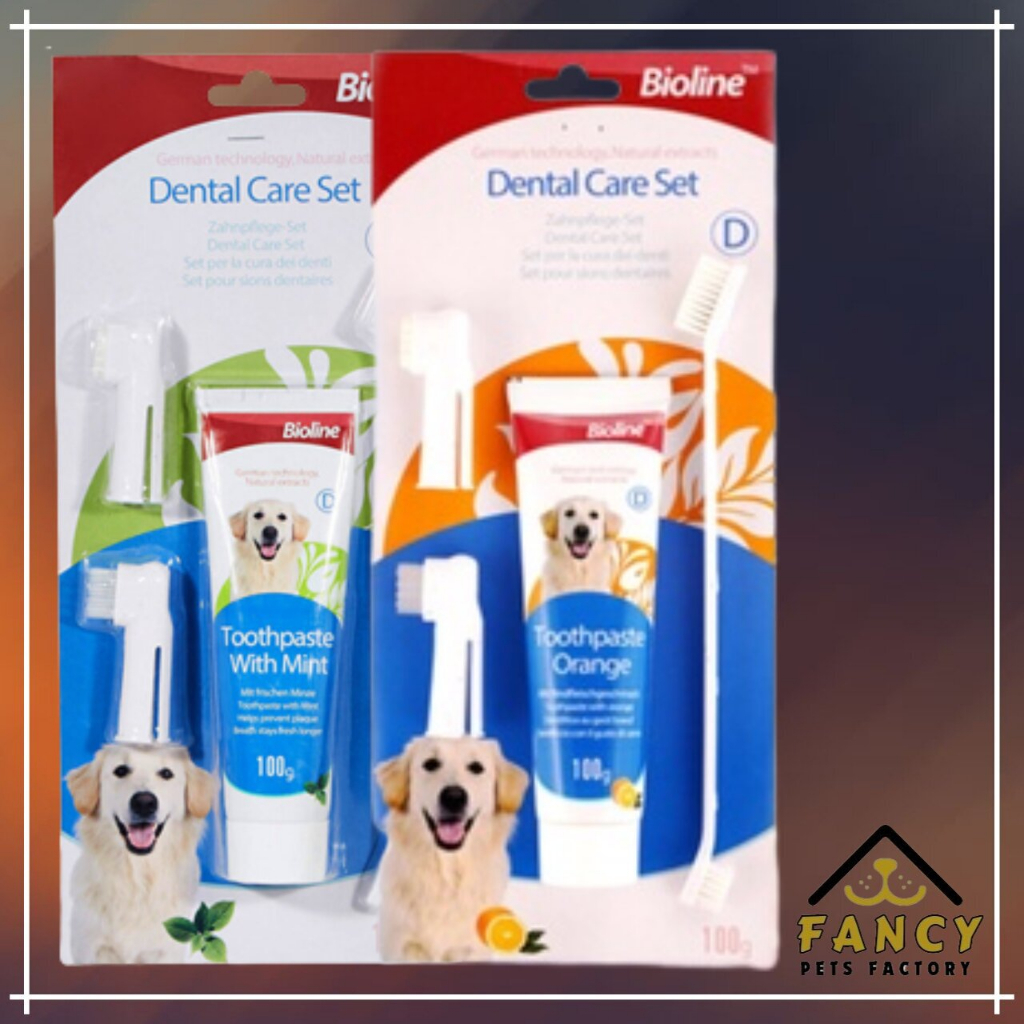 BIOLINE TOOTHPASTE DENTAL CARE SET 100G (MINT FLAVOUR & ORANGE FLAVOUR ...