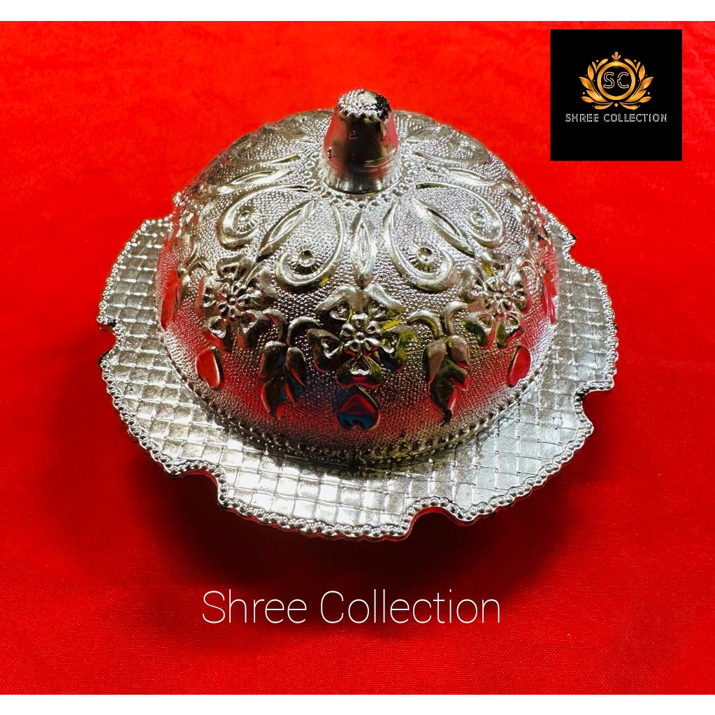 Latest Design Silver Sumangali Set/ Indian Nalungu Set (SILVER COLOUR ...