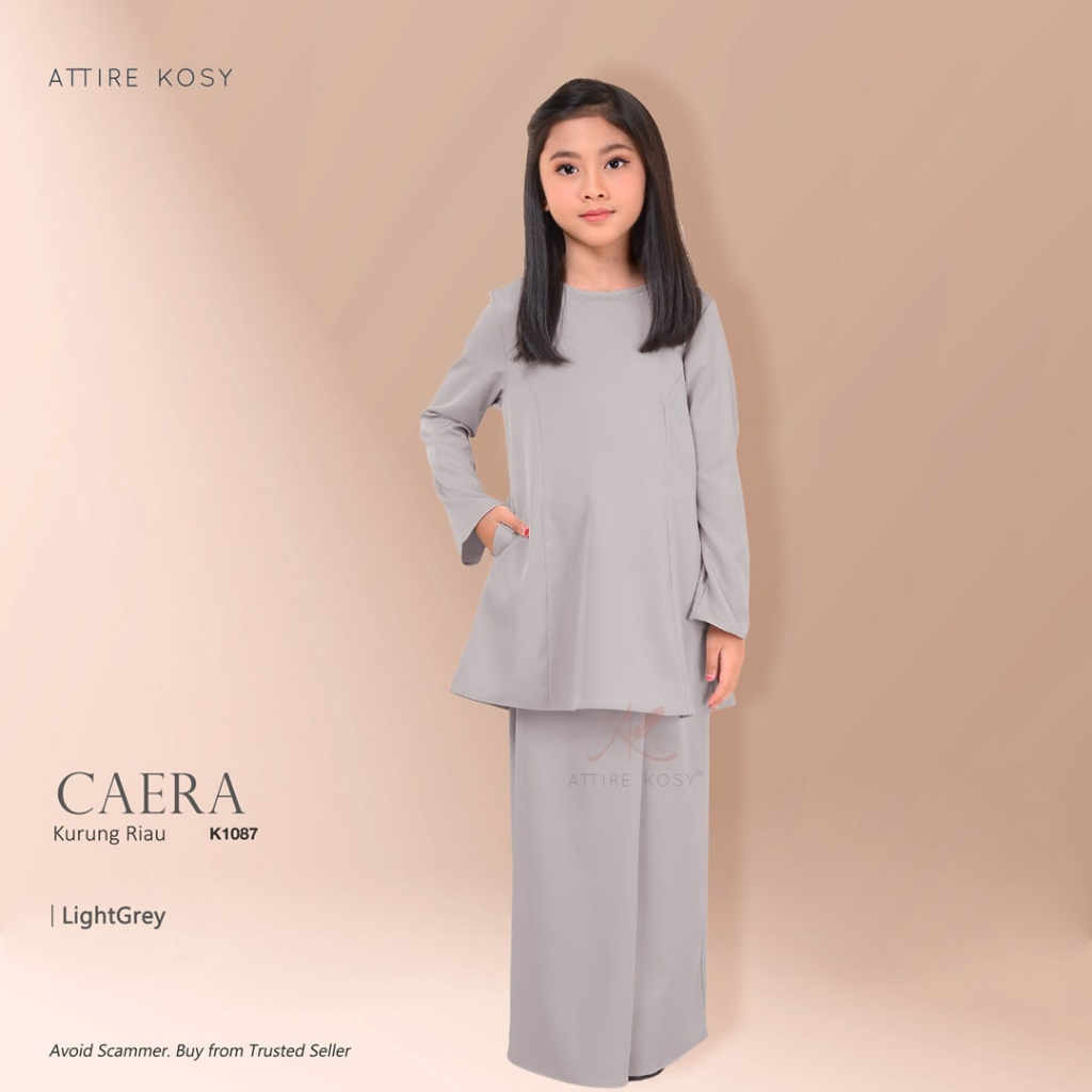 Baju Kurung Raya Riau Caera Sedondon Budak - Black/Smokey Purple/Teal ...