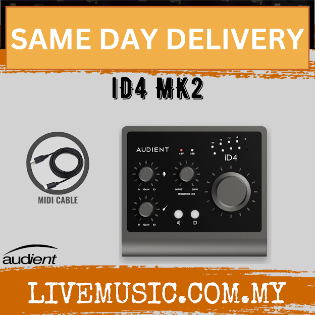 Audient iD4 MK2 High Performance USB Audio Interface ( iD-4 / iD4-MK2 ...