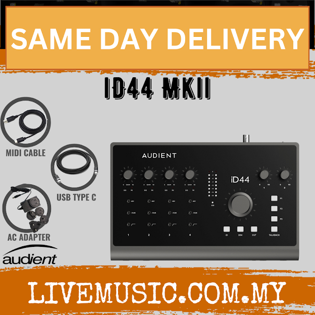 Audient iD44 MKii 20 x 24 USB Audio Interface ( iD-44 / iD 44 ...