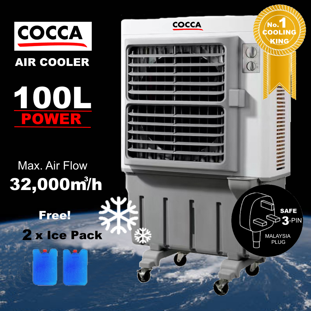 COCCA Powerful Commercial 100L Tank POWER Evaporative Air Cooler ...