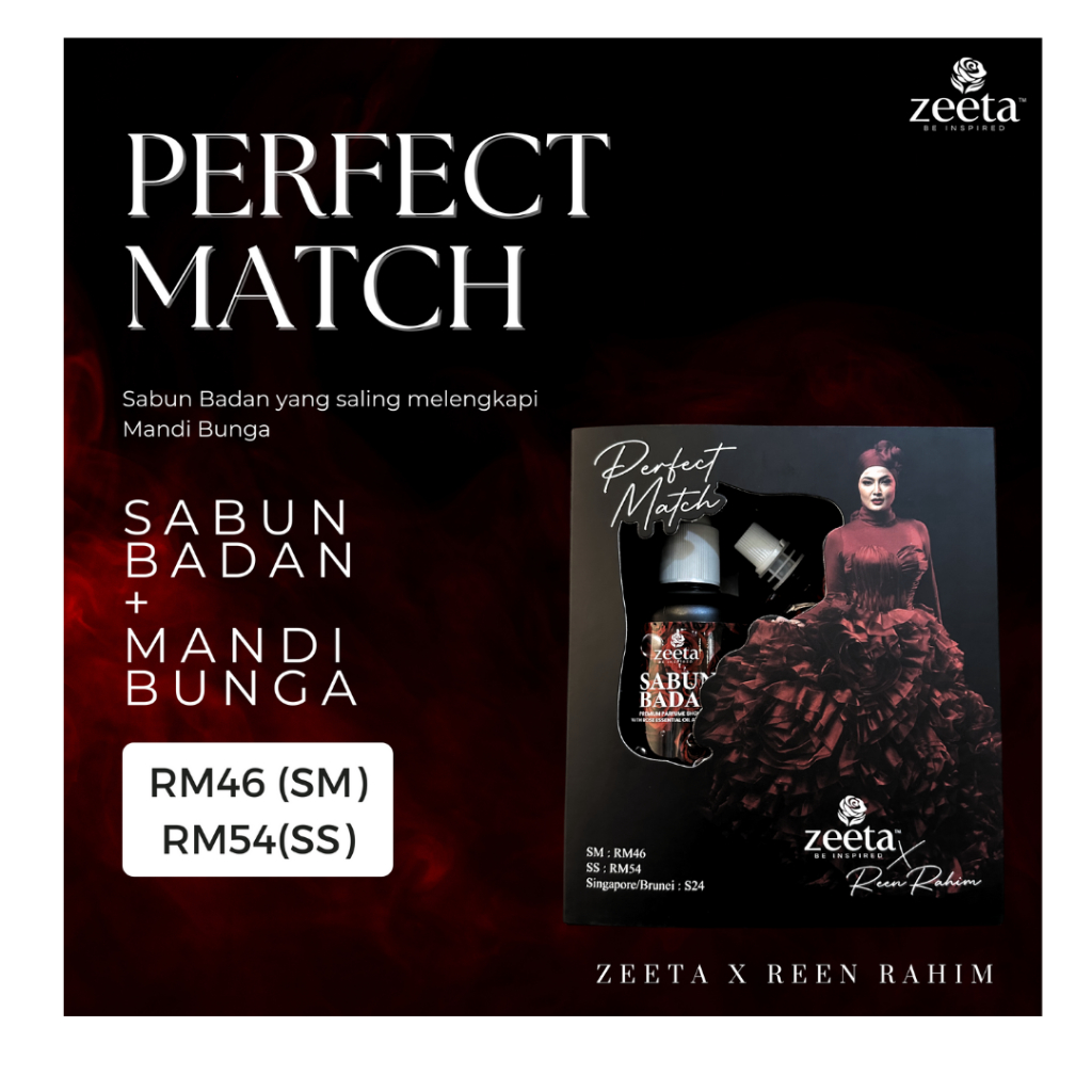 Reen Rahim X Zeeta_Mandi Bunga & Sabun Badan (Set Perfect Match ...