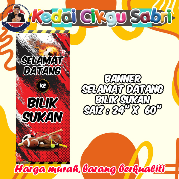 BANNER SELAMAT DATANG BILIK SUKAN @ STOR SUKAN @ BILIK PJPK | Shopee ...