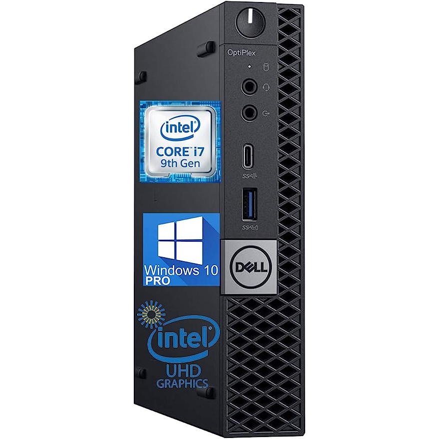 Dell OptiPlex 7070 Micro Desktop Computer - Core i5-9500T - 2.0GHz to 4 ...