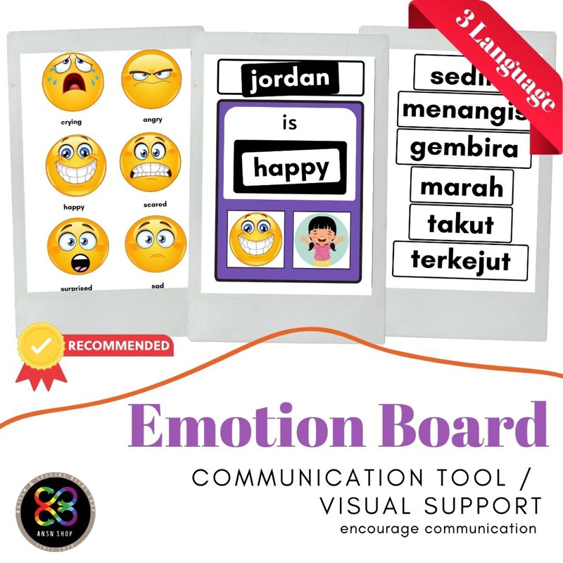 Emotion Board / Special Needs / Speech Therapy / Visual Support ...