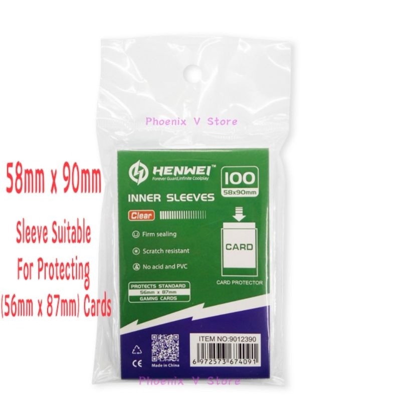🔥‼️ORIGINAL‼️🔥 Henwei Sleeve 58x90 58*90 Kpop Card Photo Card Digimon ...