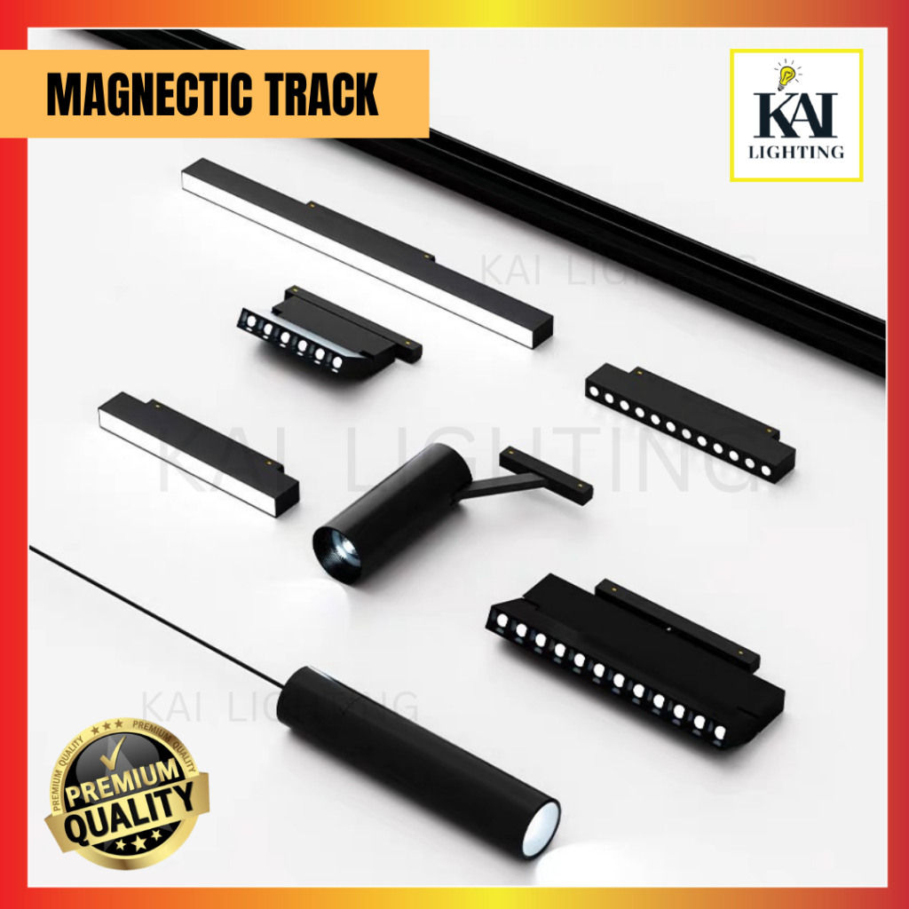 Magnetic Track Light 48V, 3000k 4000k, Lampu Magnetic, Ceiling Lighting ...