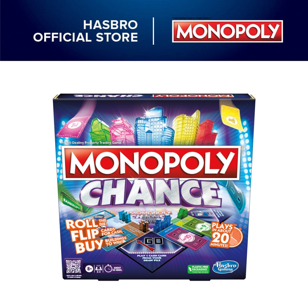Monopoly Chance Board Game for Adults and Kids | Fast-Paced Family ...