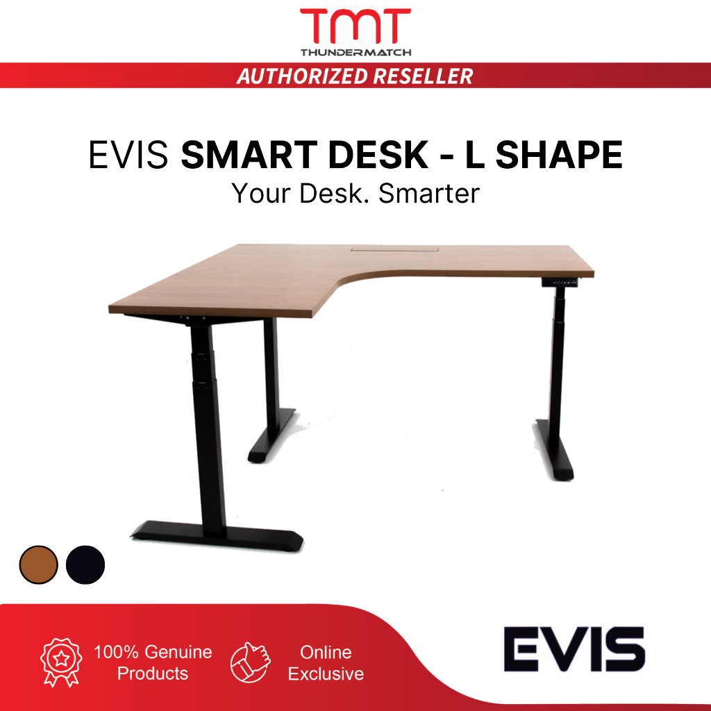 TMT Evis Smart Desk - L Shape Electric height adjustable | Shopee Malaysia