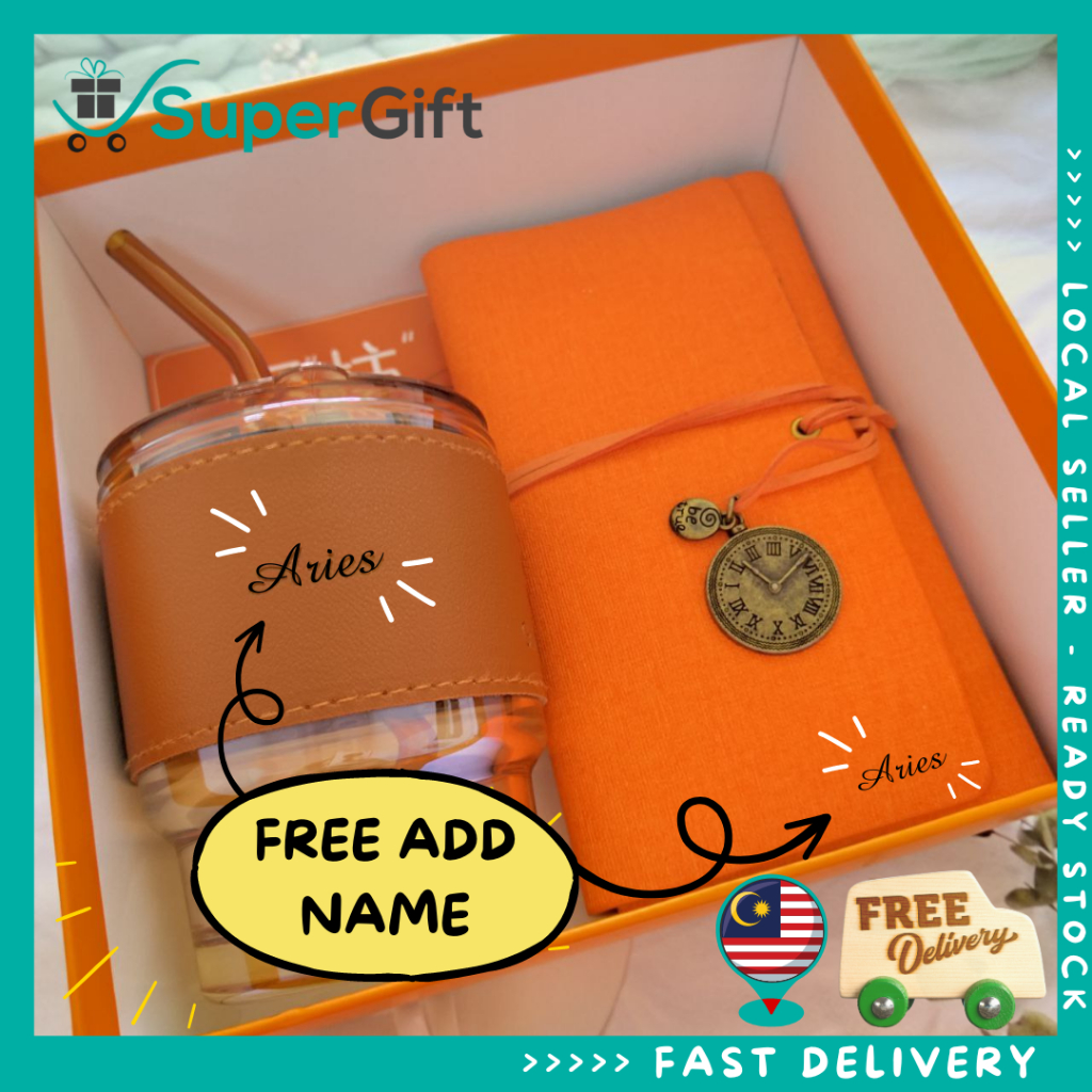 Free Personalized Engraving Insta Mug Glass Straw Lid Cup with Diary ...